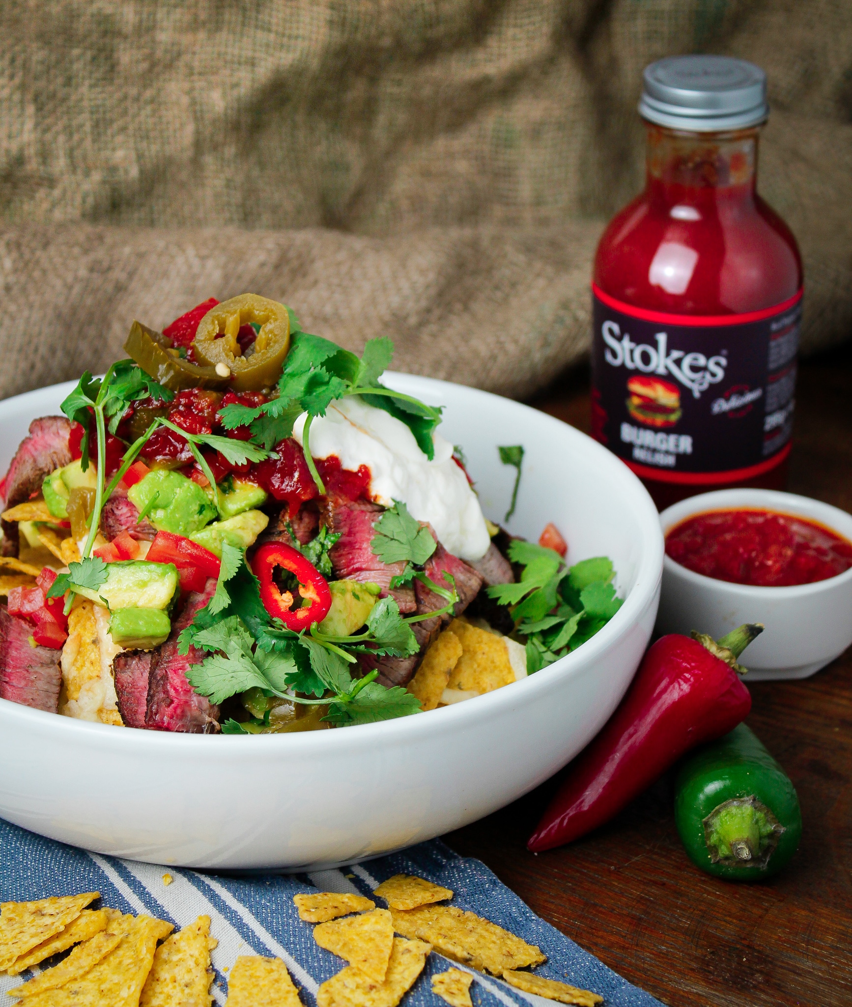 Steak Nachos - Stokes Sauces